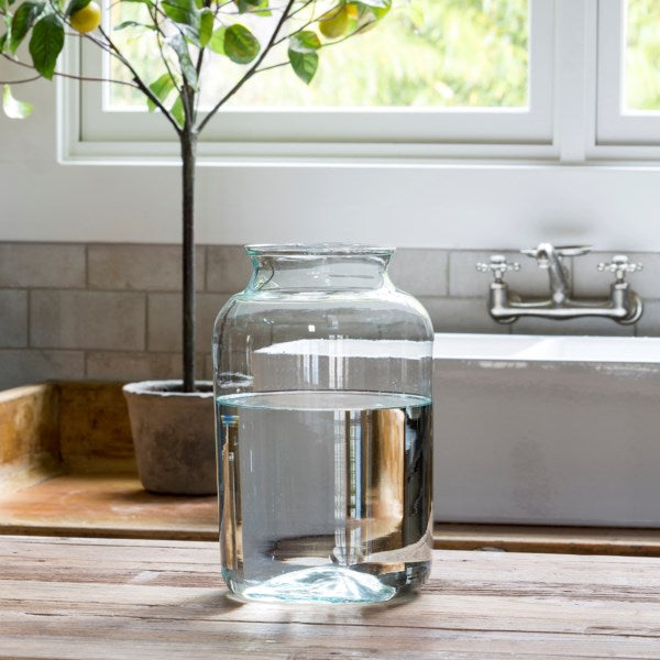 Large Artisan Glass Flower Vase – THE PASTA MARKET